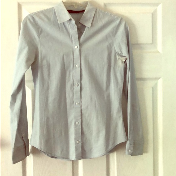 Zara | Tops | Zara Basic Light Blue Button Down Shirt | Poshmark